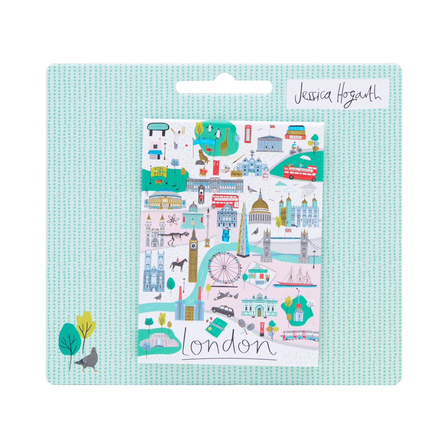 Jessica Hogarth London Map Magnet