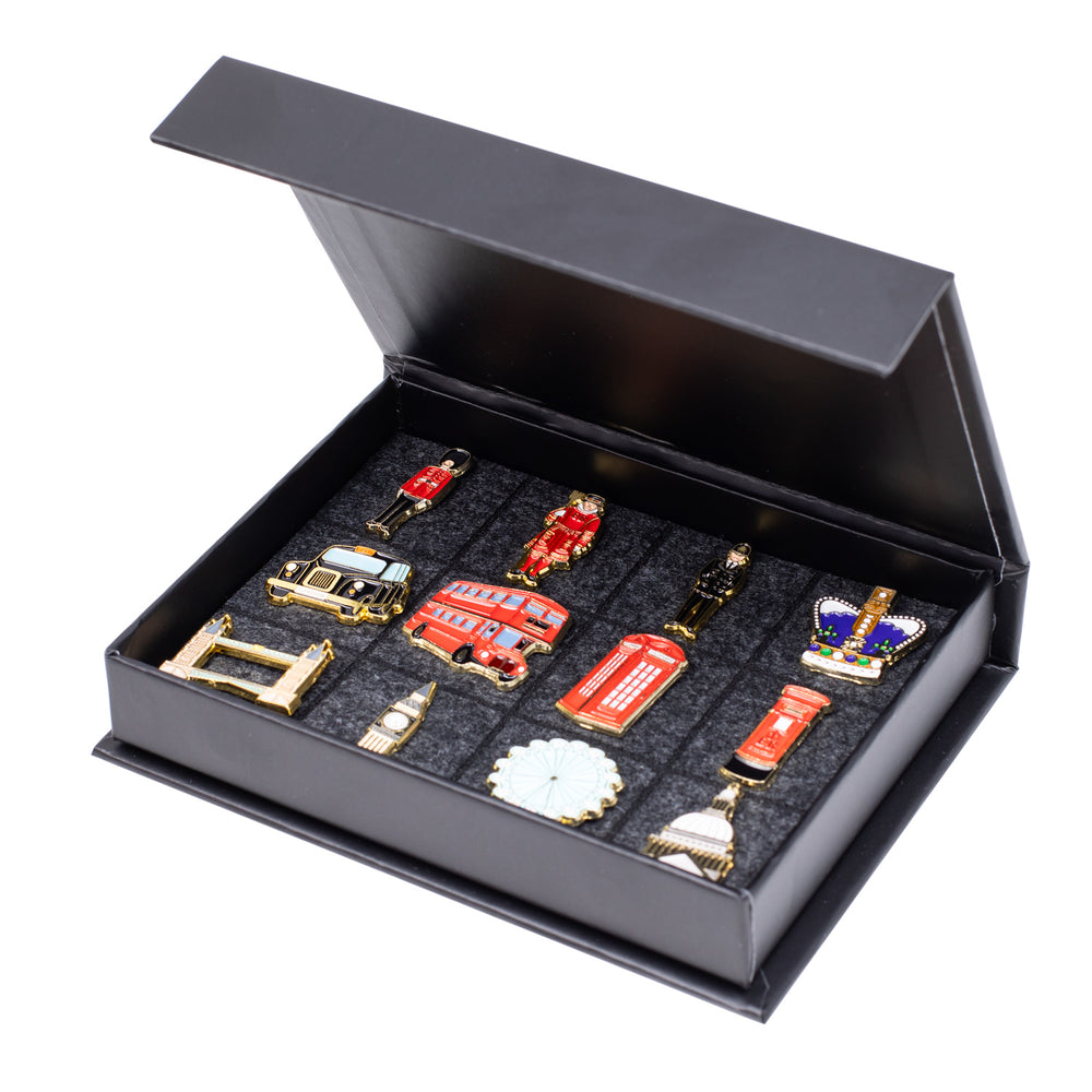 London Premium Enamel Pin Badge Set
