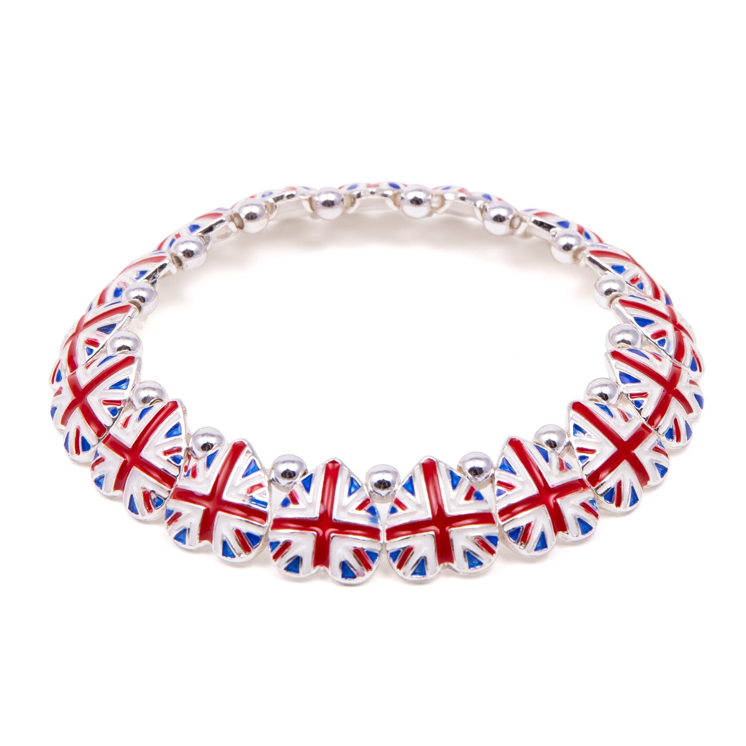 Alexander Thurlow Union Jack Heart Bracelet