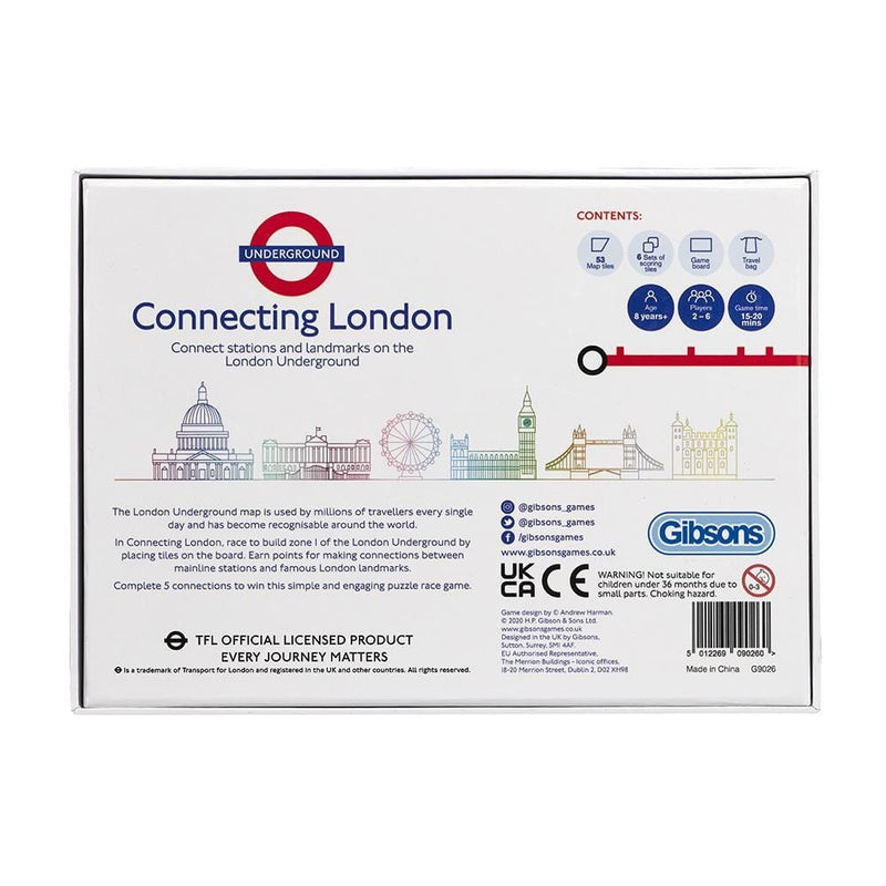 Connecting London - TFL London Underground Family Board Game – Tower ...
